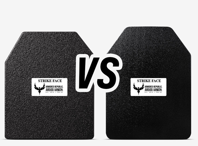 Steel vs. Polyethylene Armor Plates